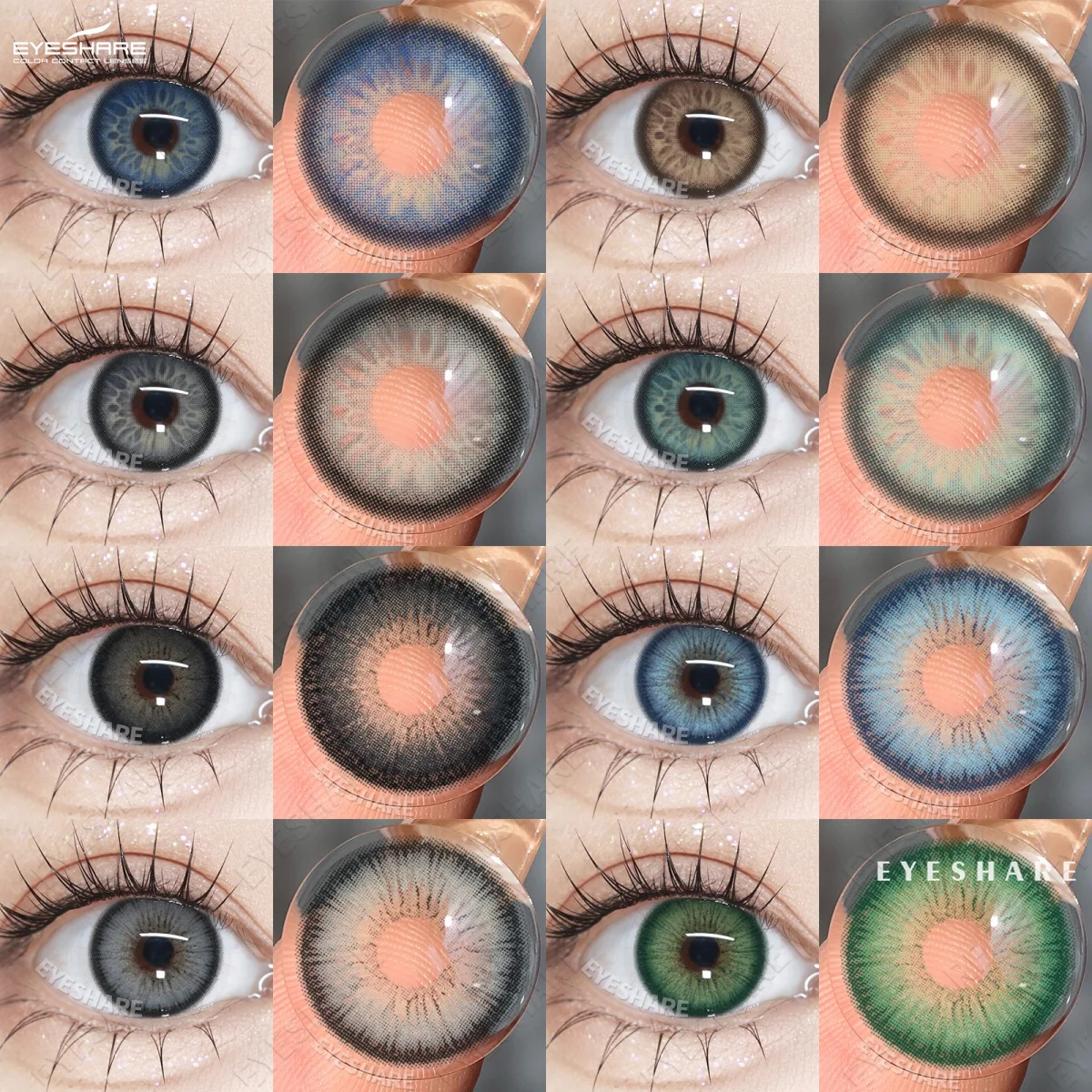 EYESHARE Color Contact Lenses Latest Model Starry Blue Lenses Gray ...