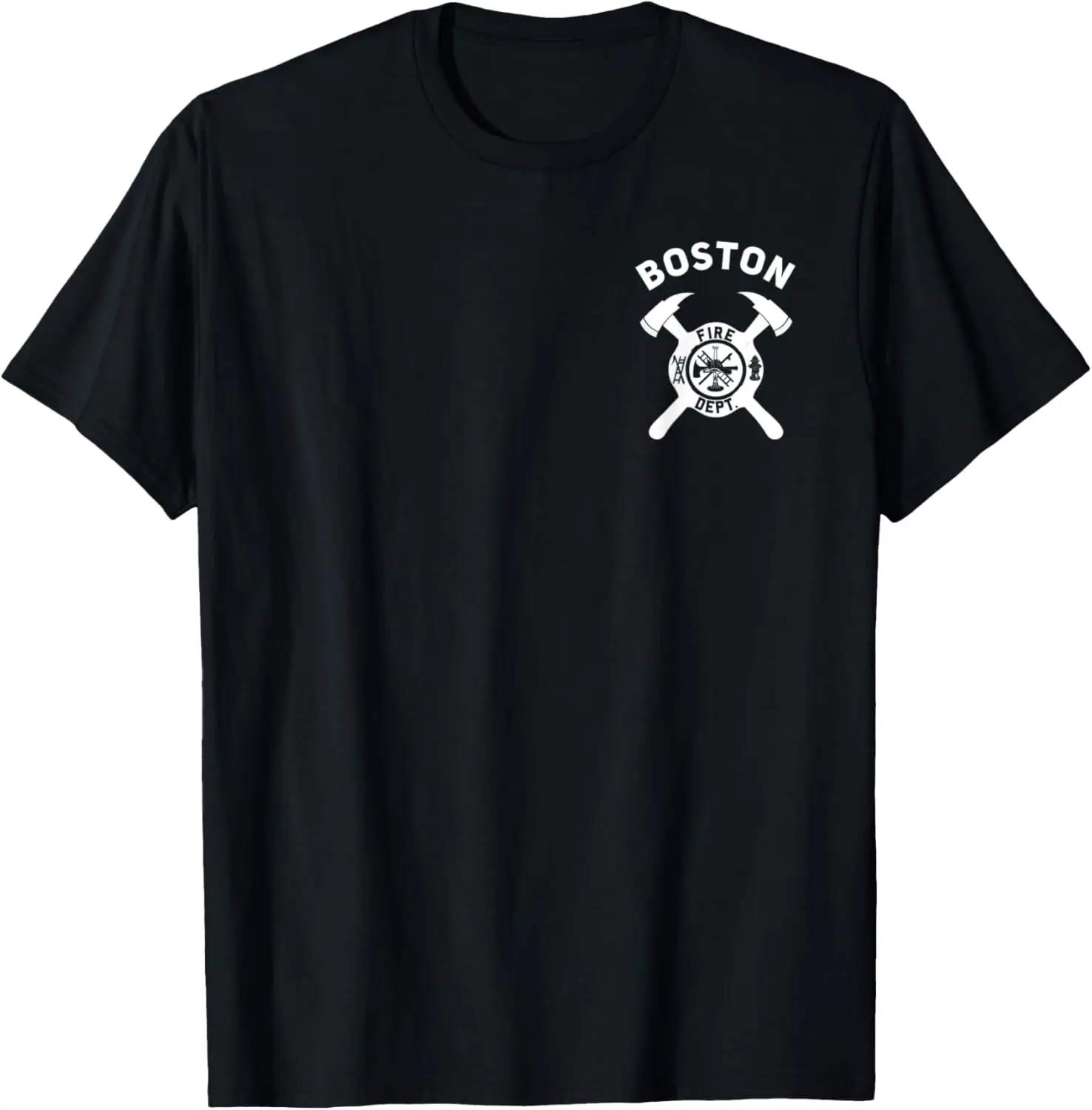 City Of Boston Fire Department Massachusetts Firefighter T-Shirt ...