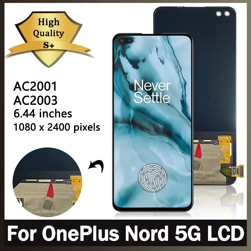 Super AMOLED для OnePlus One plus Nord ЖК-дисплей с сенсорным экраном и ...