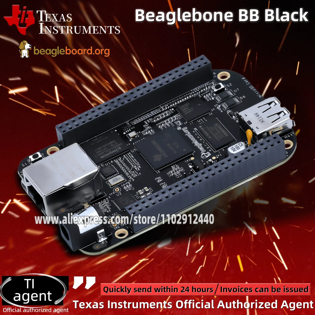 1 шт./лот Beaglebone BB черный BEAGL-BONE-BLACK встроенная плата разработки AM3358 материнская ...