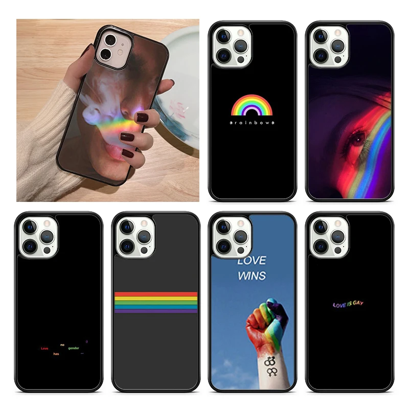 Gay Pride Flag LGBT Phone Case Cover For iPhone 15 16 14 XR XS 11 12 13 ...