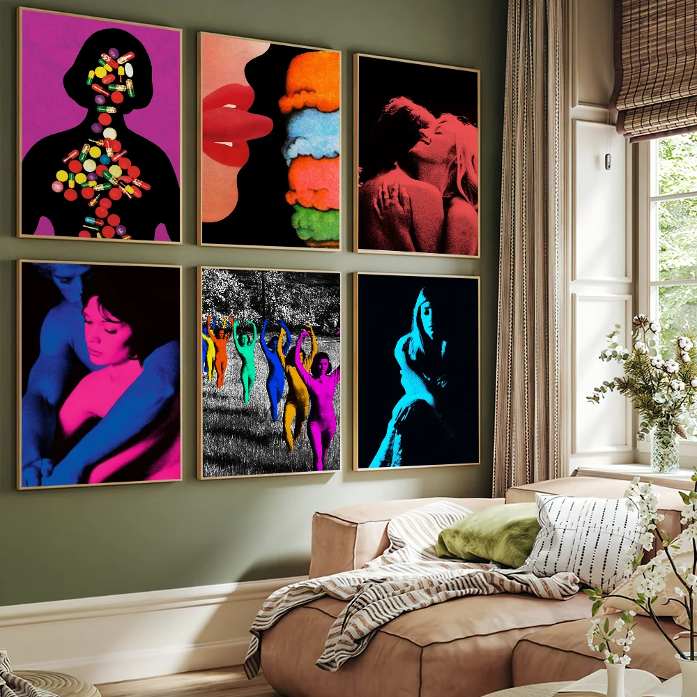 Певица T-TV G-Girl Fauxllennium постер горячий альбом поп-арт настенная ...