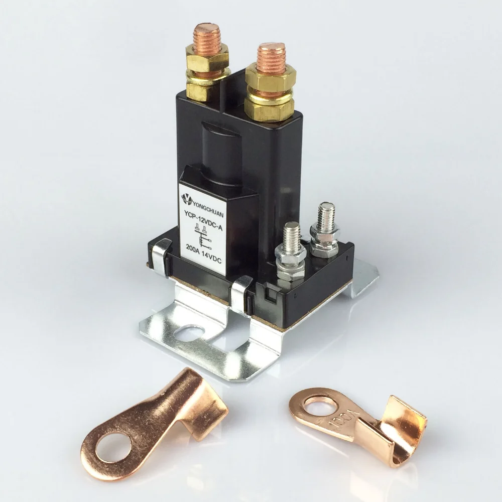 12V 24V 200A high power high current relay DC contactor modified switch ...