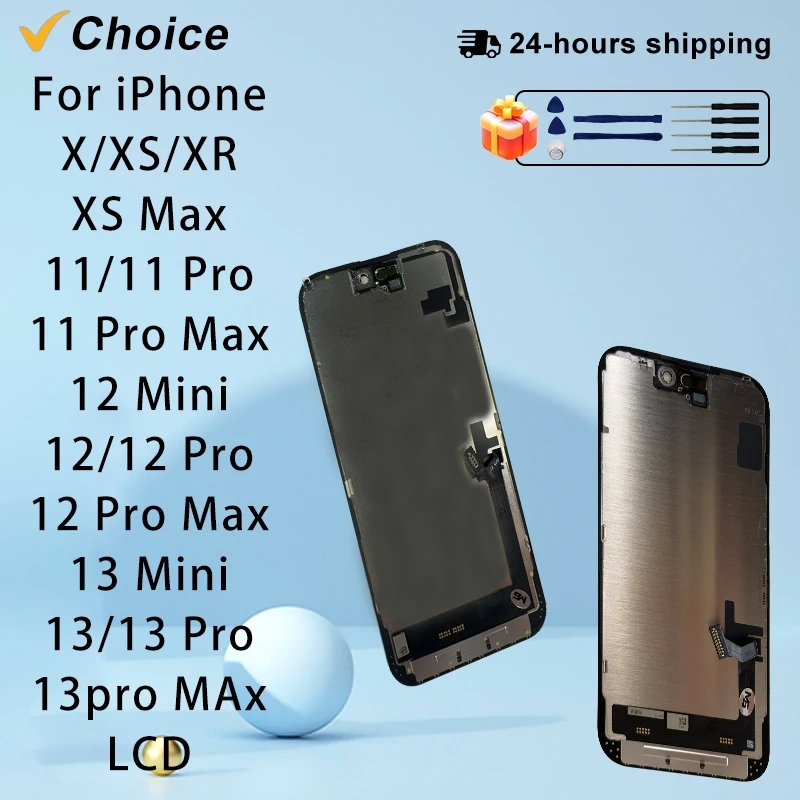 AAA++Choice OLED для iPhone 11 LCD 13 Mini 12 Mini Display 13 PRO MAX ...