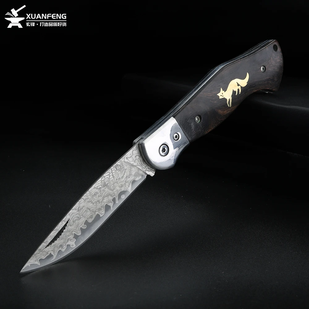 Складной нож XUAN FENG VG 10 из сандалового дерева | AliExpress