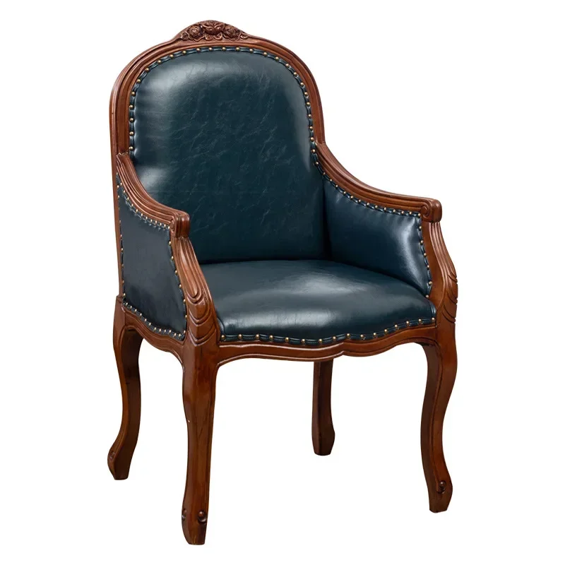 Американский Стул из массива дерева, винтажное кресло для отдыха на ...