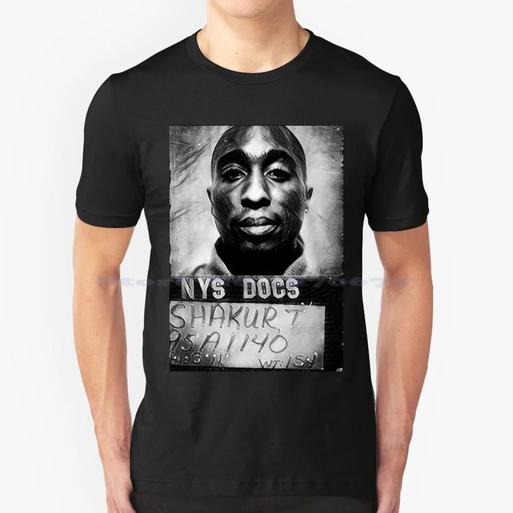 2Pac-Mugshot футболка из 100% хлопка популярная для него графическая ...