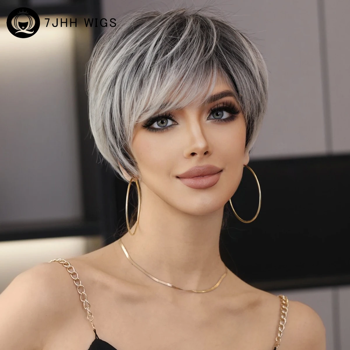 7JHH WIGS Оmbre черный блондинка парик | AliExpress