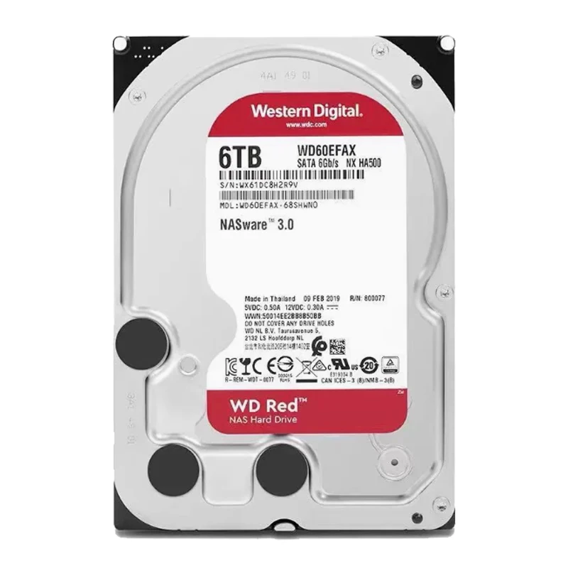 6 ТБ WD60EFZX WD60EFAX WD60EFPX WD60EFRX Красный диск 3,5-дюймовый ...