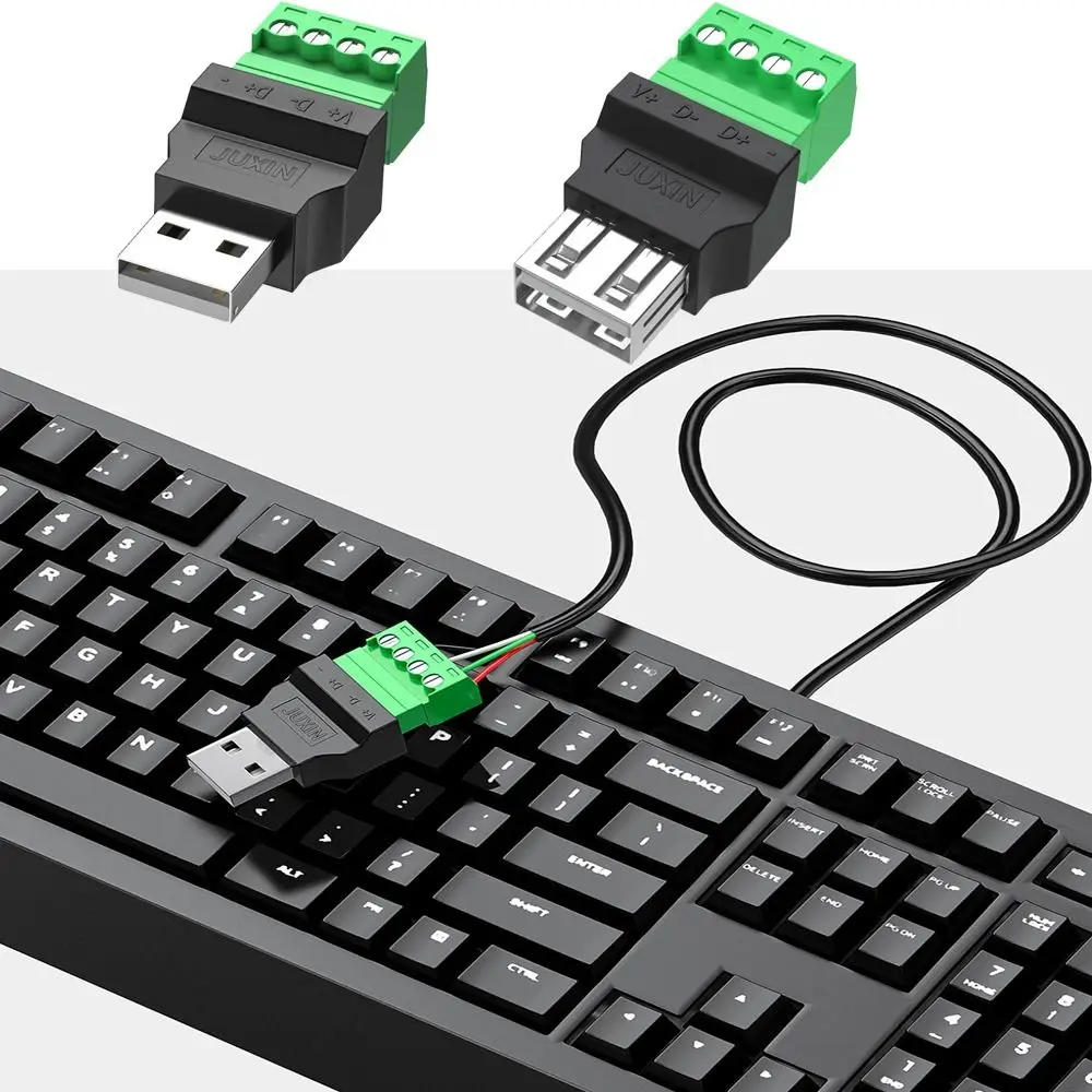 USB-адаптер Type A 4-pin черный/зеленый/серебристый | AliExpress