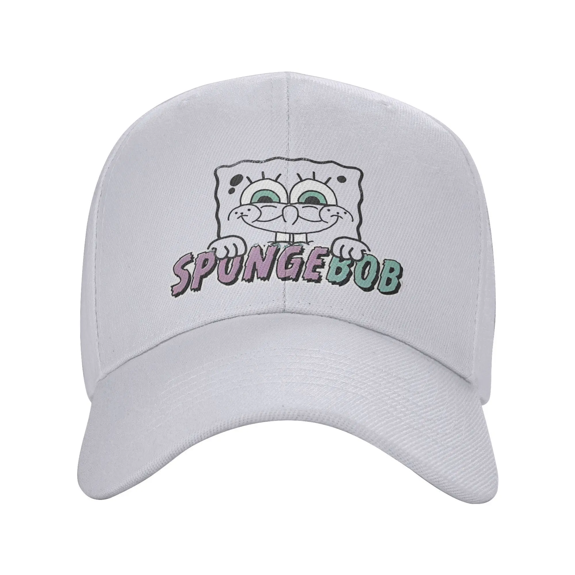 S-Sponge bob Cute Big Face Cap Vintage Anime Dad Hat For Men Women ...