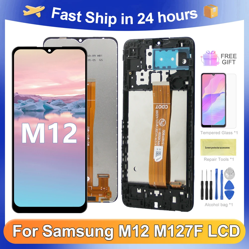 M12 6,5 ''OEM для Samsung для M127 M127F SM-M127F/DSN ЖК-дисплей ...