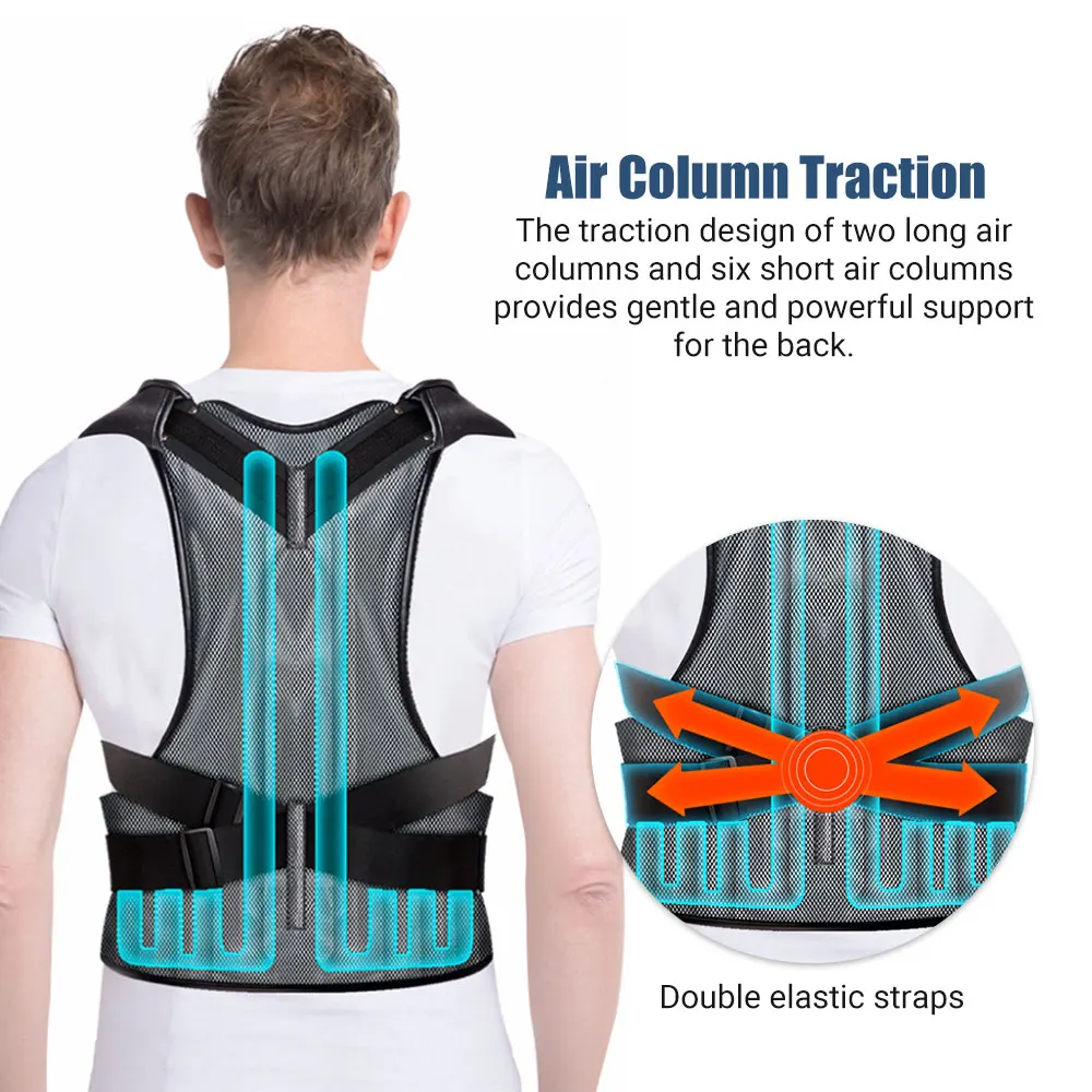 Inflatable Humpback Correction Back Brace Spine Scoliosis Lumbar ...