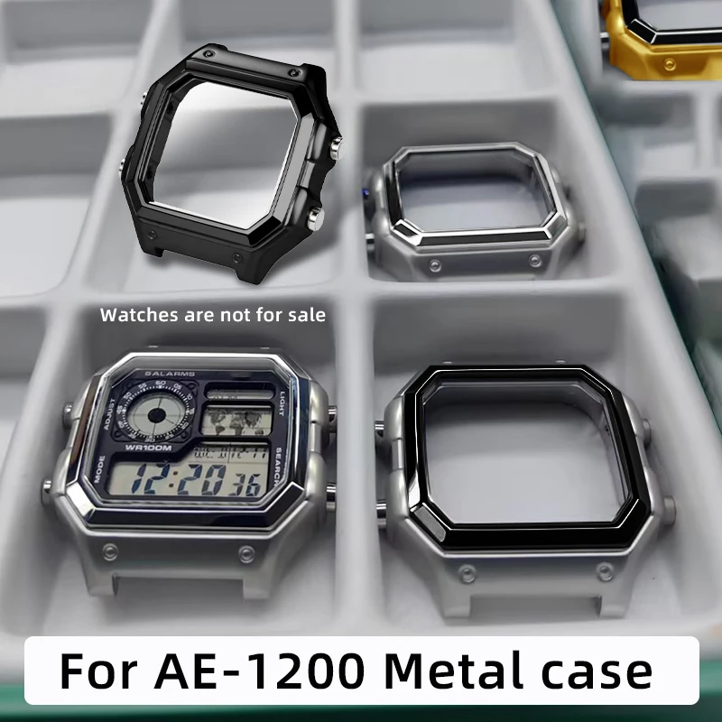 AE1200 Metal Case Mod Kit for Casio 3299 AE-1200WH/D/B AE-1300WH WS ...