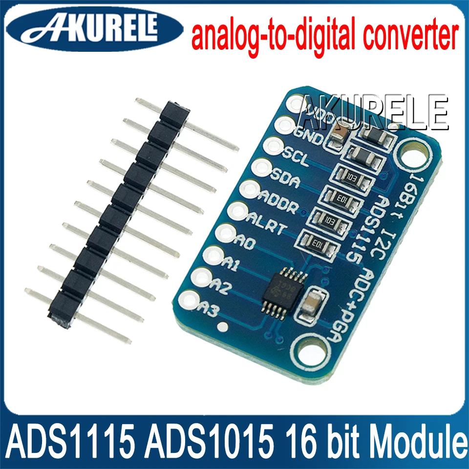 ADS1115 ADS1015 ADC ультра-компактный 16-точный модуль ADC макетная ...