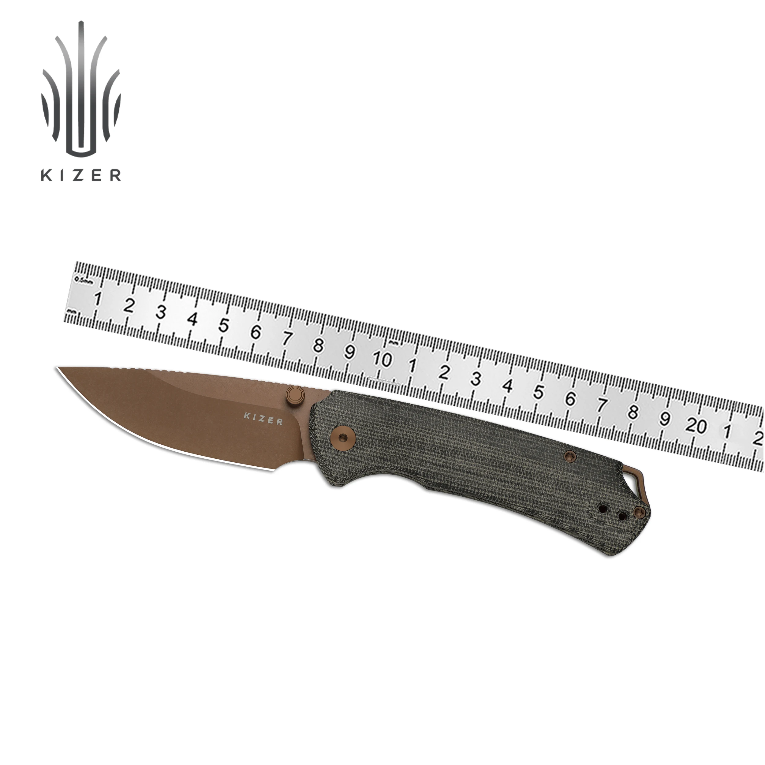 Складной нож Kizer T1 BD/CD Micarta/G10 с лезвием Nitro-V | AliExpress