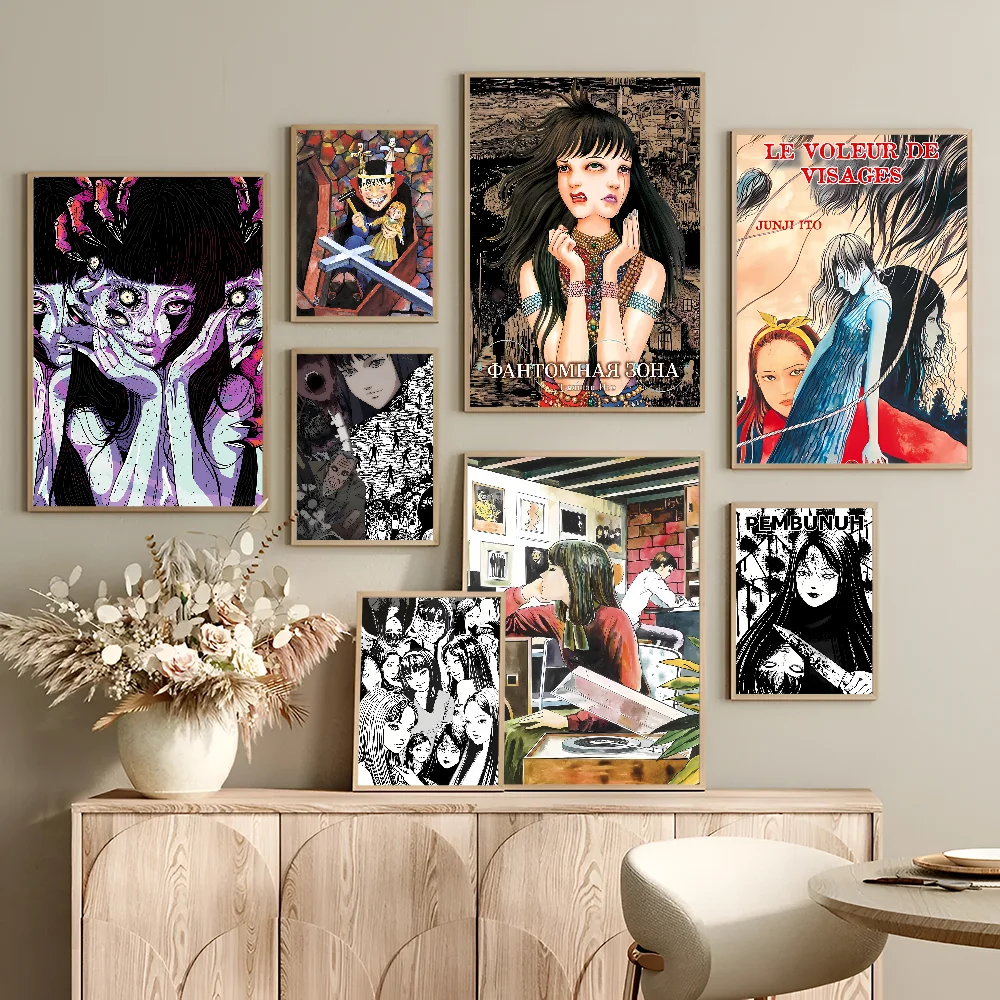 Anime Tomie Junji Ito Movie Sticky Posters Whitepaper Sticker DIY Room ...