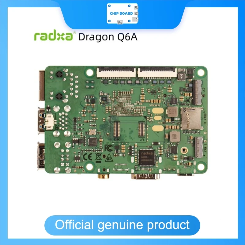 Платформа разработки Radxa Dragon Q6A Edge AI, питание от Qualcomm ...