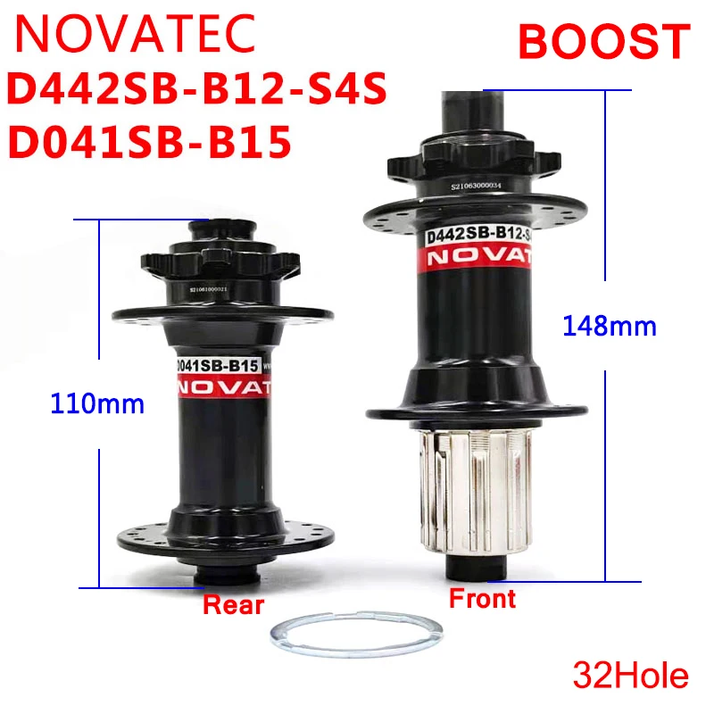 Велосипедная ступица Novatec D041SB/D442SB черная 32 отверстия | AliExpress