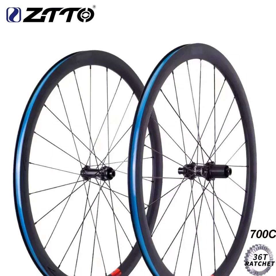 ZTTO 700C Дорожные бескамерные колеса R2 24H | AliExpress