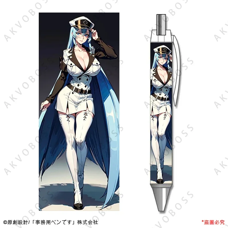 1 шт. гелевая ручка с аниме Esdese рисунком, забавные черные стержни ...