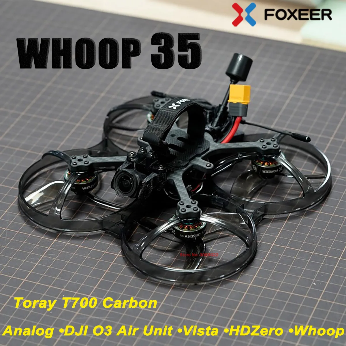 Foxeer Foxwhoop 35 HD Unbreakable 3.5" Drone DJI O3 6S BNF TBS - at all ...