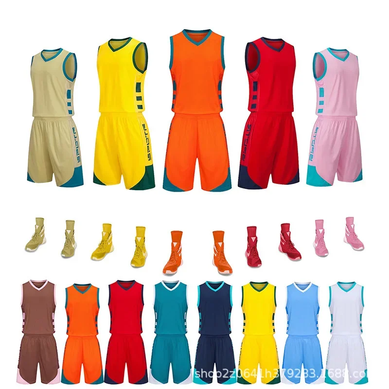 Basketball Uniform Training Camp Suit Children's Basketball Jersey ...