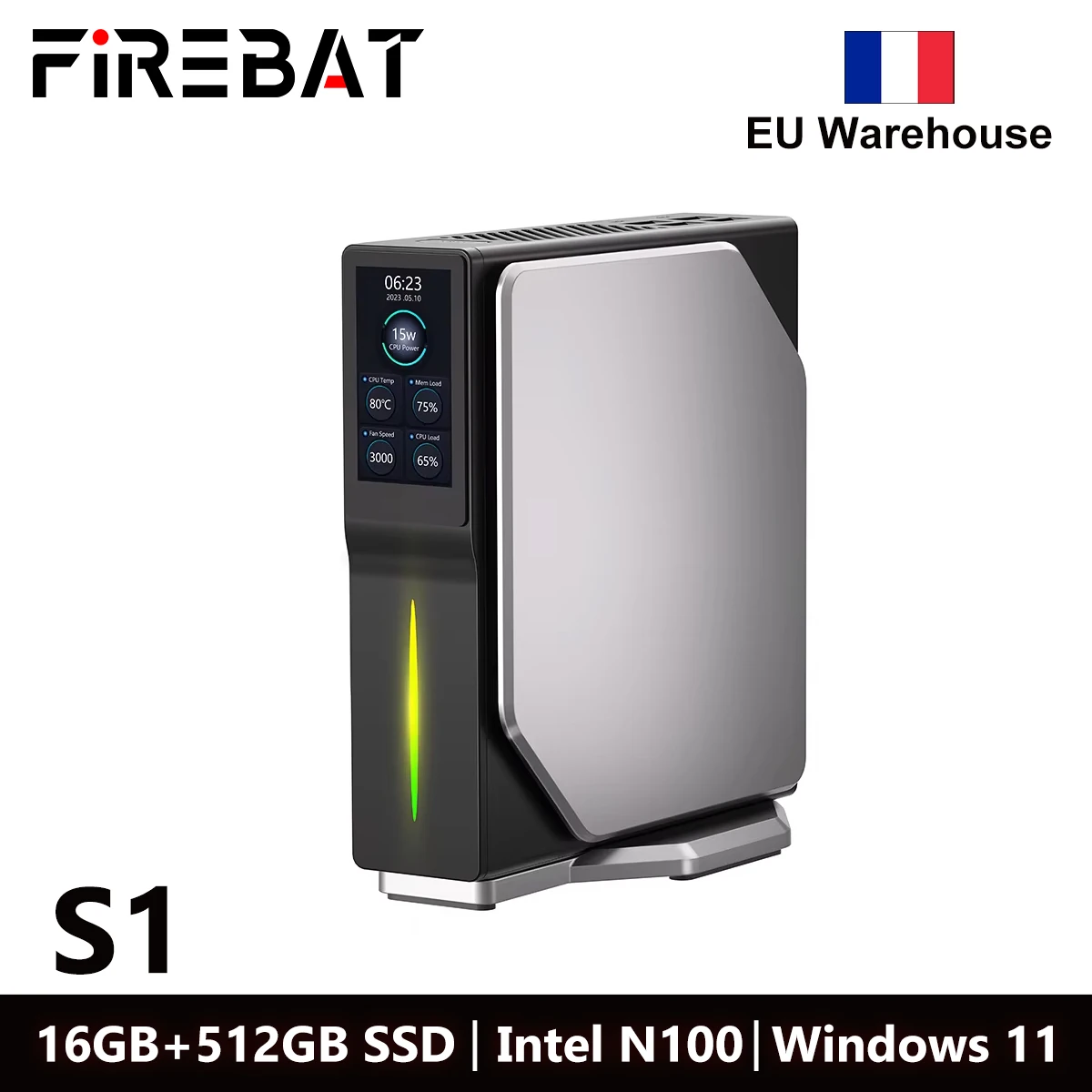 Firebat S1 Мини-ПК Intel N100 16 ГБ 512 ГБ | AliExpress