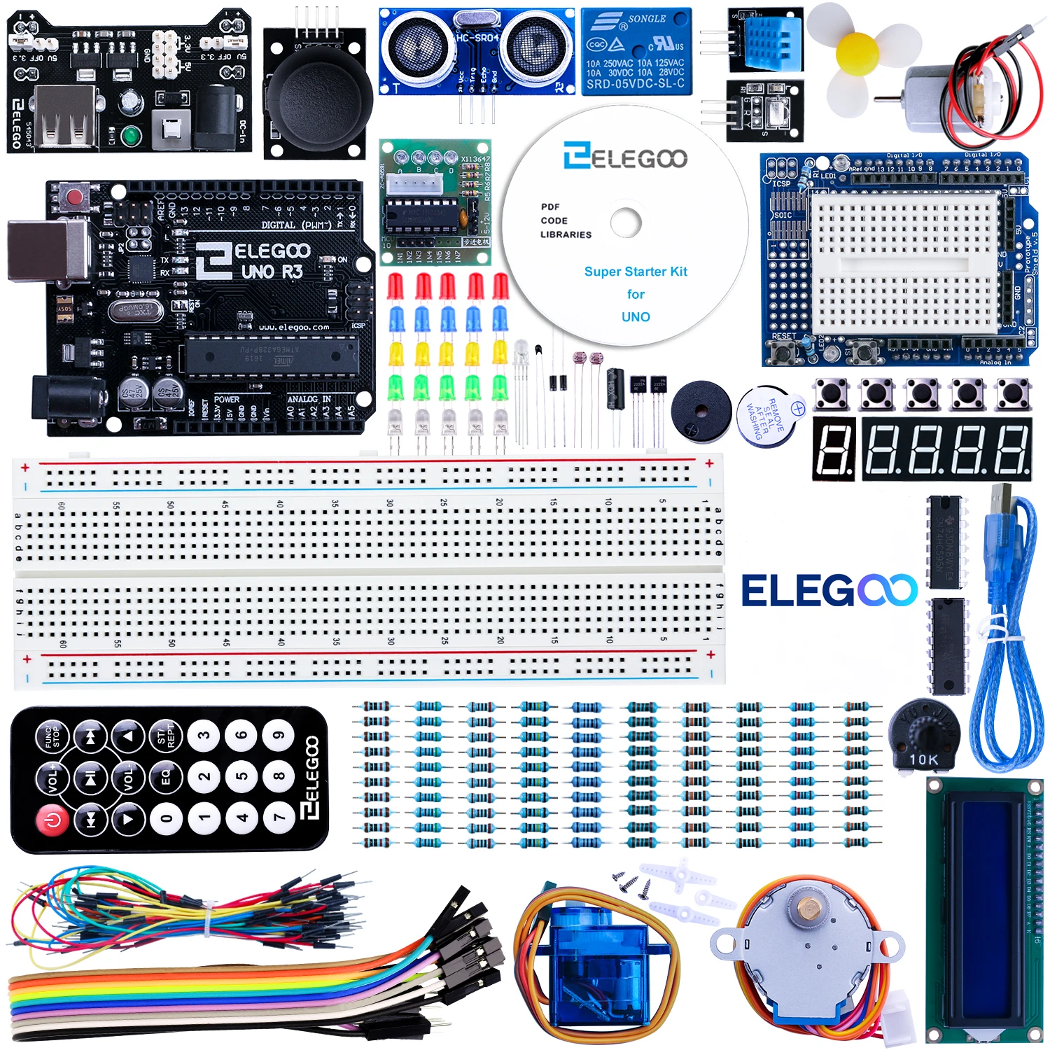 ELEGOO Arduino UNO Project Super Starter Kit | AliExpress