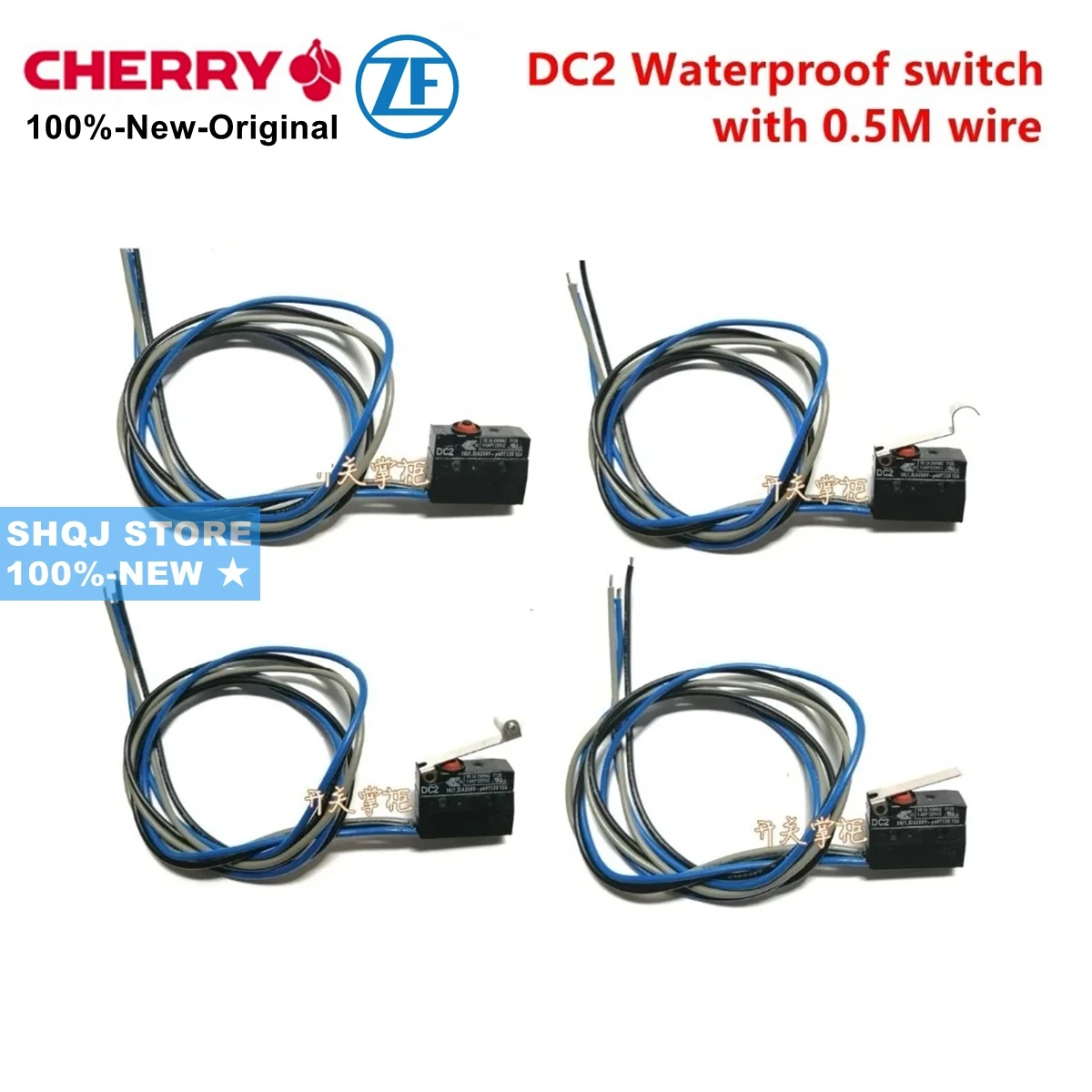 CHERRY/ZF 100%-новый 5 шт. DC2 DC3 Микропереключатель с проводом 0,5 м ...