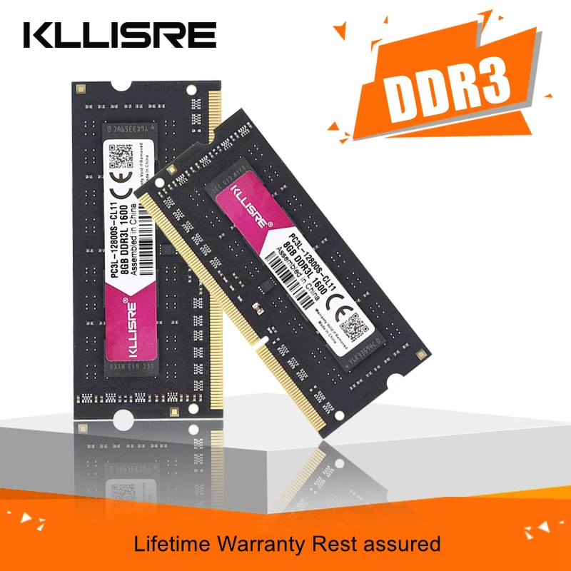 Оперативная память для ноутбука Kllisre Ddr3l Ddr3 Sodimm 8 Гб 1333 МГц
