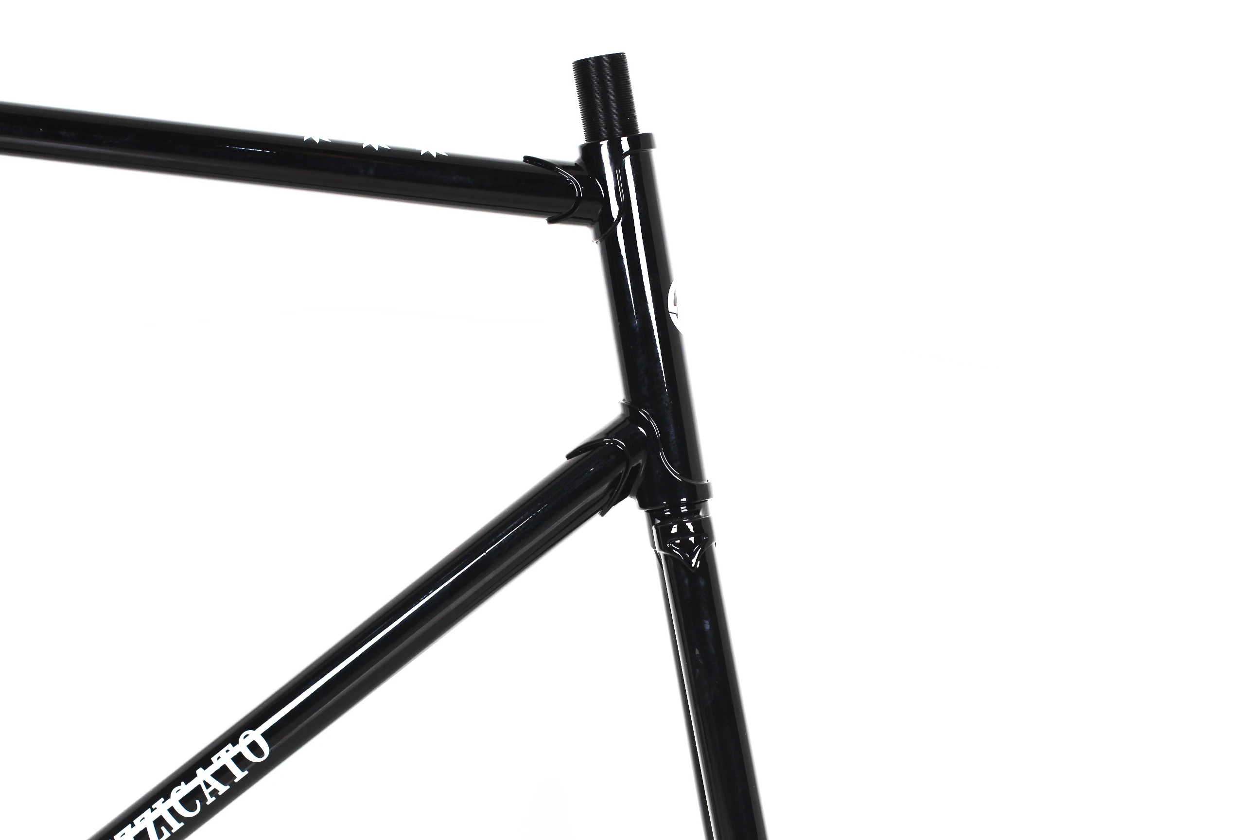 PIZZ-E1 Черная фиксированная Шестерня Ретро велосипедная Рама Steel853 ...