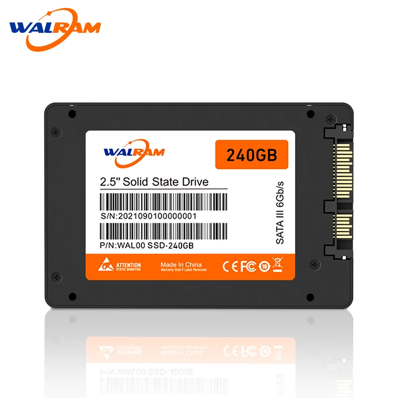 Внутренний жесткий диск WALRAM SSD 240 ГБ, 2,5 дюйма, 120 ГБ, 256 ГБ ...