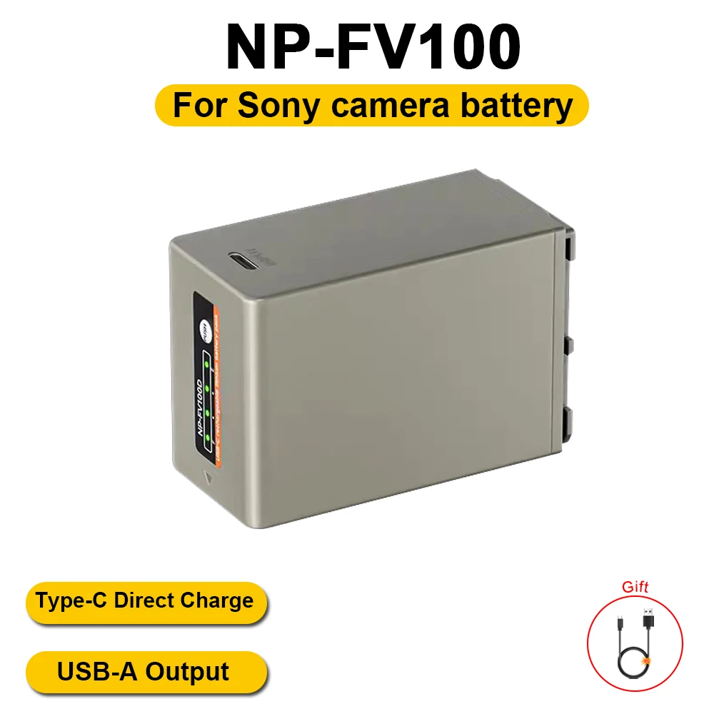 Аккумулятор NP FV100 NP-FV100A FV100A для Sony FDR-AX33, FDR-AX53, FDR-AX60, FDR-AX700, FDR ...