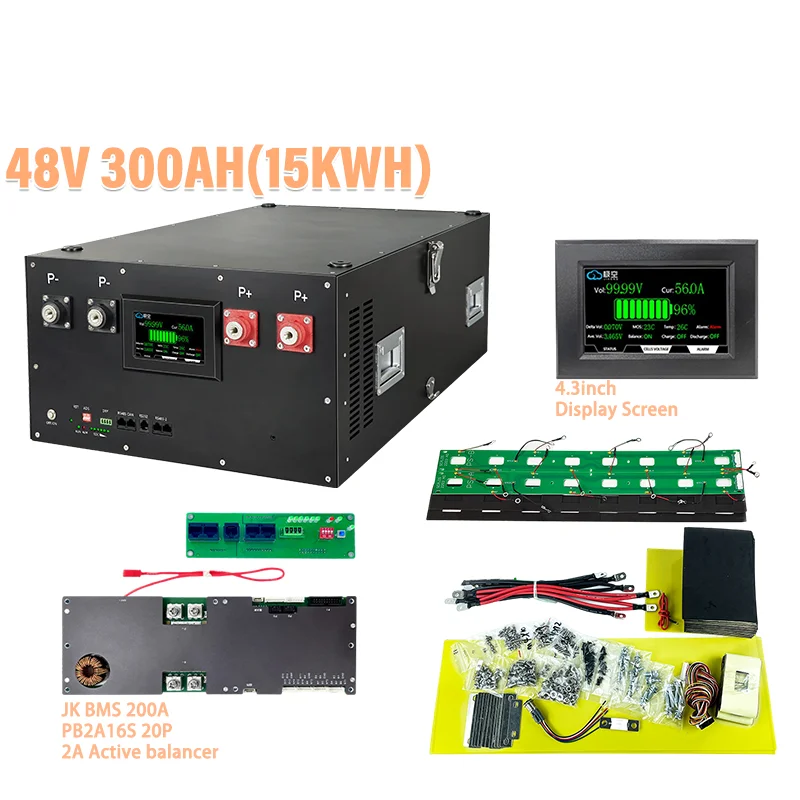 DDDP Free Tax DIY Kit Battery Box Case для JK BMS 2A для 16S 48V 8S2P ...