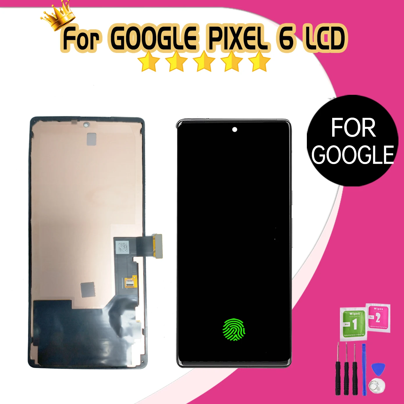 Качество AAA AMOLED для Pixel6 GB7N6 G9S9B16 ЖК-дисплей с рамкой для ...