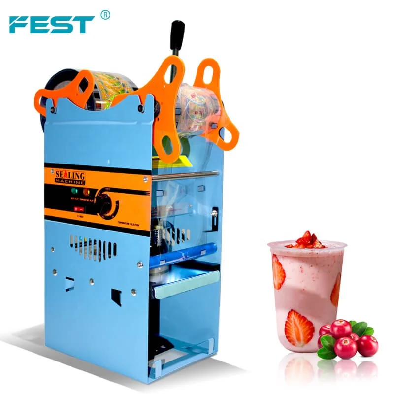 WT-802F milk tea equipment plastic cup sealer 220V bubble tea cup ...