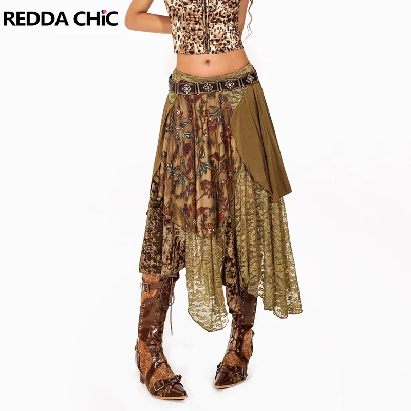 REDDA CHiC Асимметричная юбка, полиэстер | AliExpress