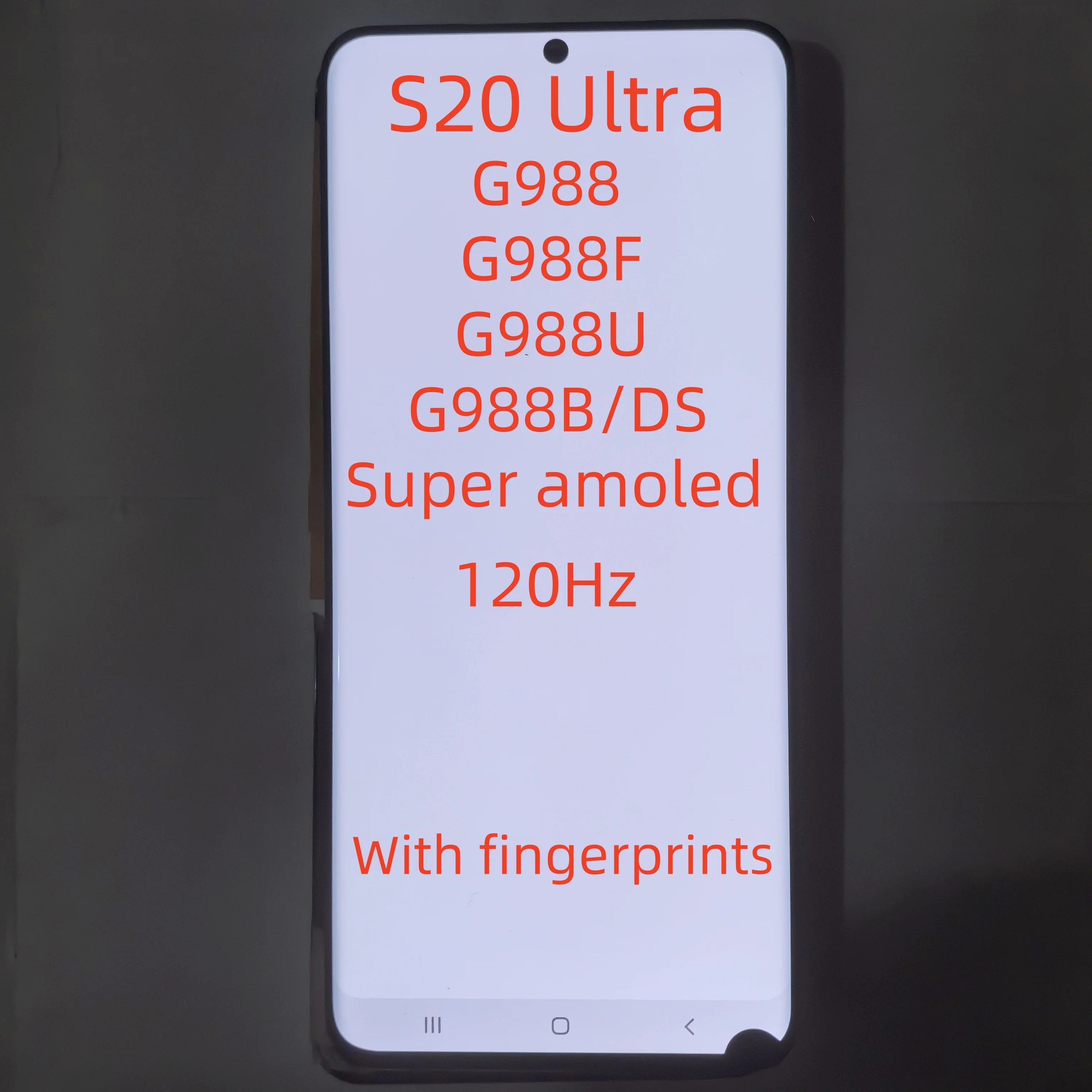 6,9" с дефектами Super AMOLED. Для Samsung Galaxy. S20 Ultra G988 G988U G988F G988B Дисплей ...