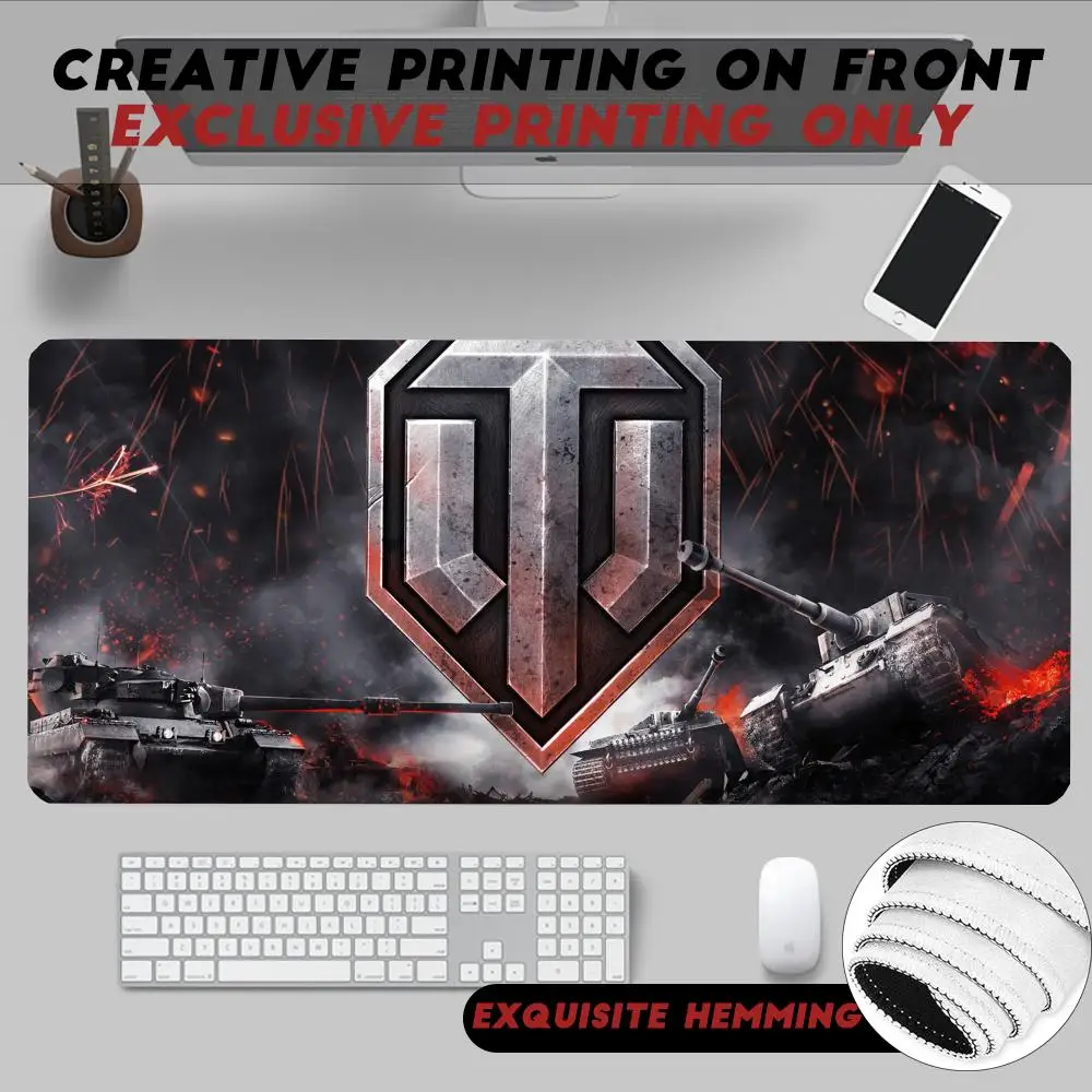 Fashion Hot Game W-World of Tanks Mouse Pad Non-Slip Rubber Edge ...