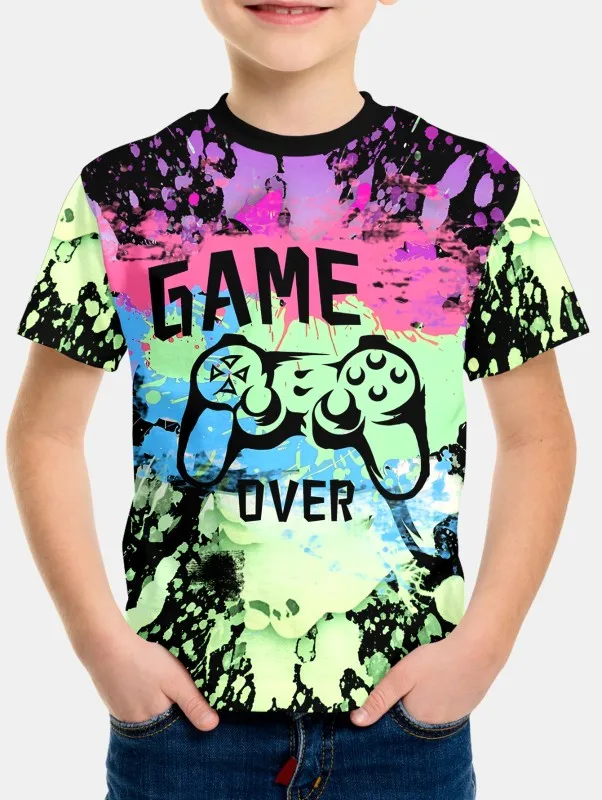 Детская футбольная футболка с короткими рукавами, летний стиль | AliExpress