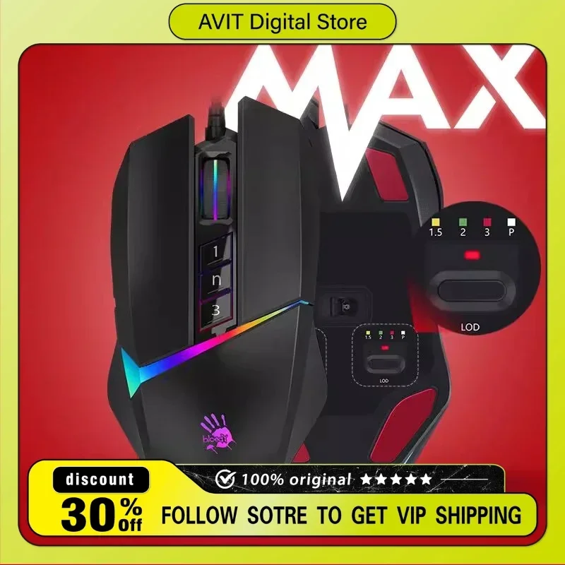 Проводная игровая мышь A4tech Bloody V8M Max | AliExpress