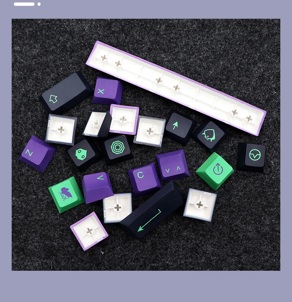 146 Keys GMK EVA Keycaps Cherry Profile GMK Mecha-01 Keycap PBT Dye ...