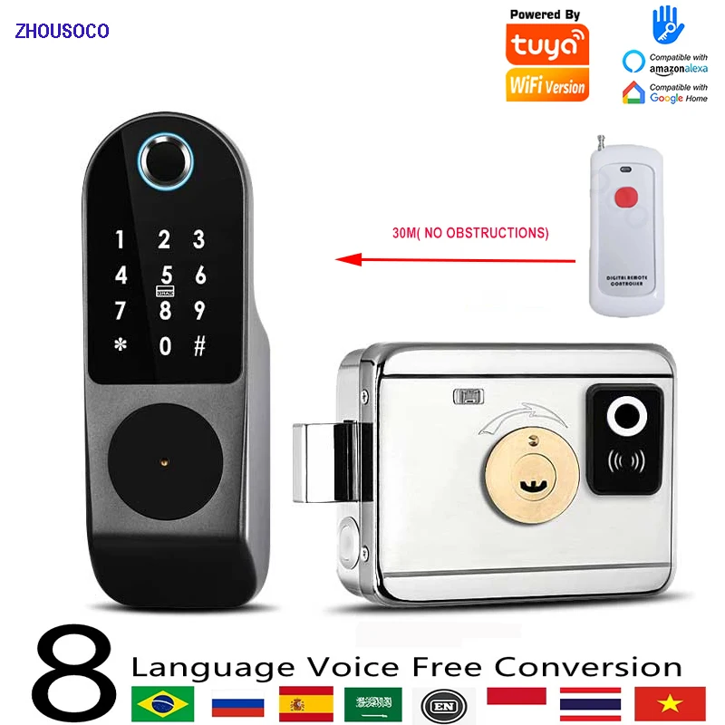 TTlock App Electronic Digital Door Lock Bluetooth Wifi Password Keypad ...