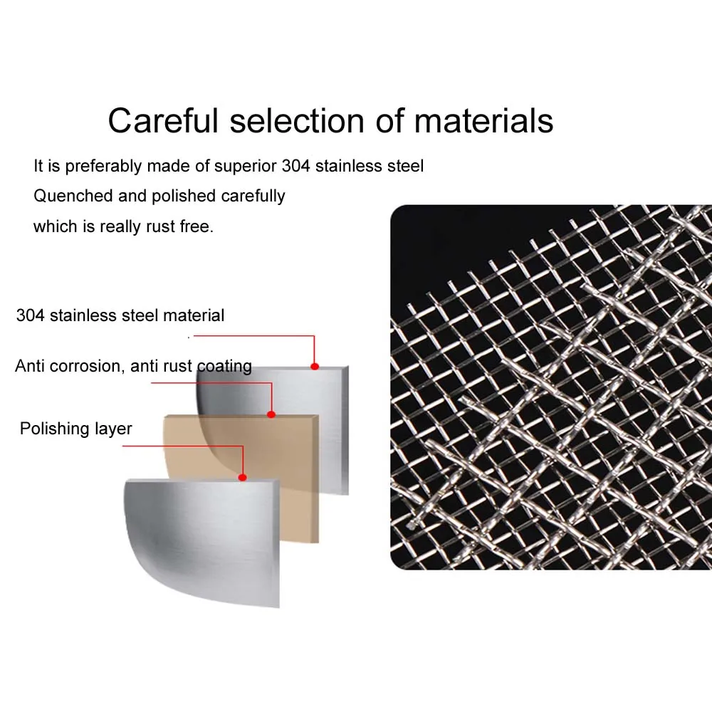 Сетка из нержавеющей стали для экранирования фильтров 30x30 см | AliExpress