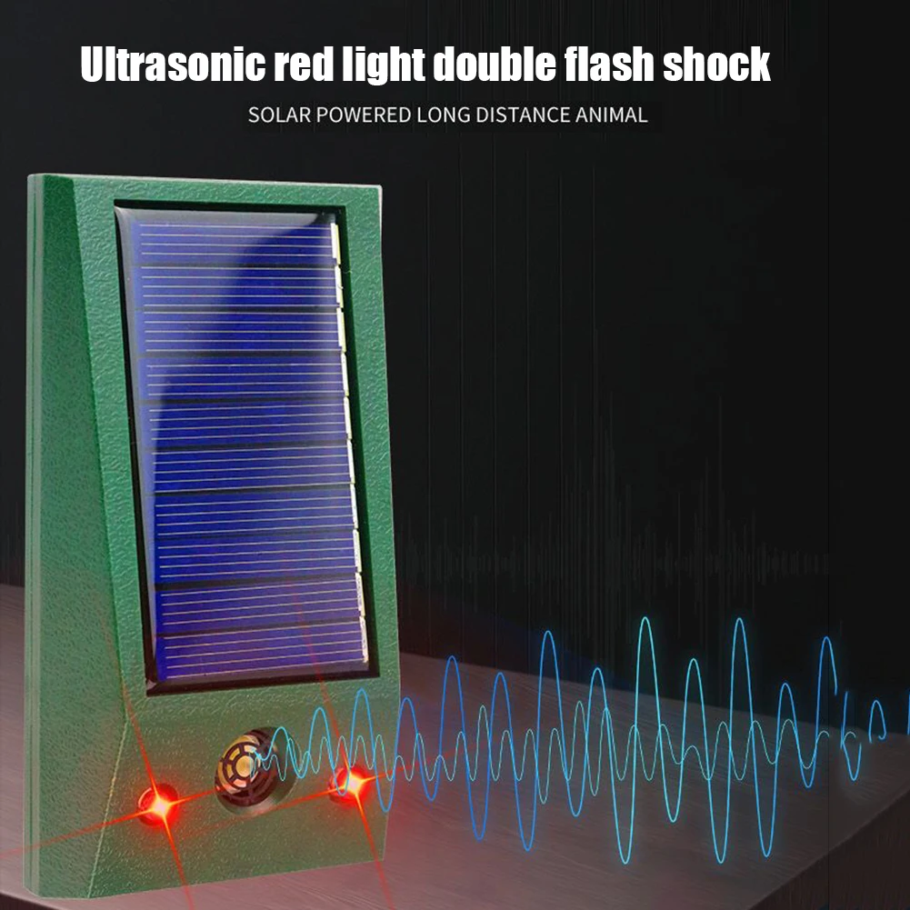 Ультразвуковые Отпугиватели для сада на солнечной батарее Многофункциональный Ультразвуковой
