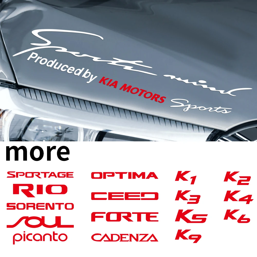 Автомобильный спортивный капот, светоотражающие виниловые декоративные ...