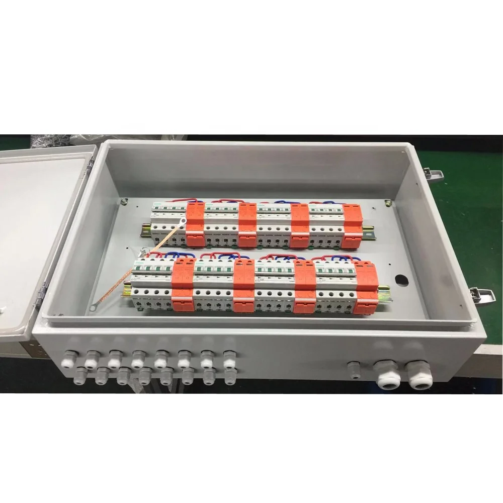 8 strings 8 input Solar Pv DC combiner box with busbar (8PCS 4P 32A ...
