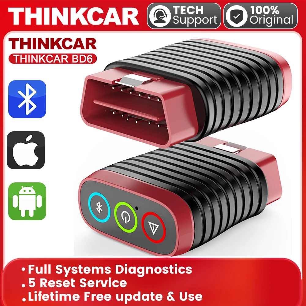 THINKCAR BD6 obd2 Сканер , беспроводной инструмент для диагностики всех ...