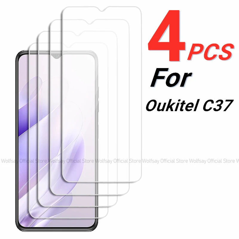 2/4 шт., защитная пленка для экрана Oukitel C37 | AliExpress